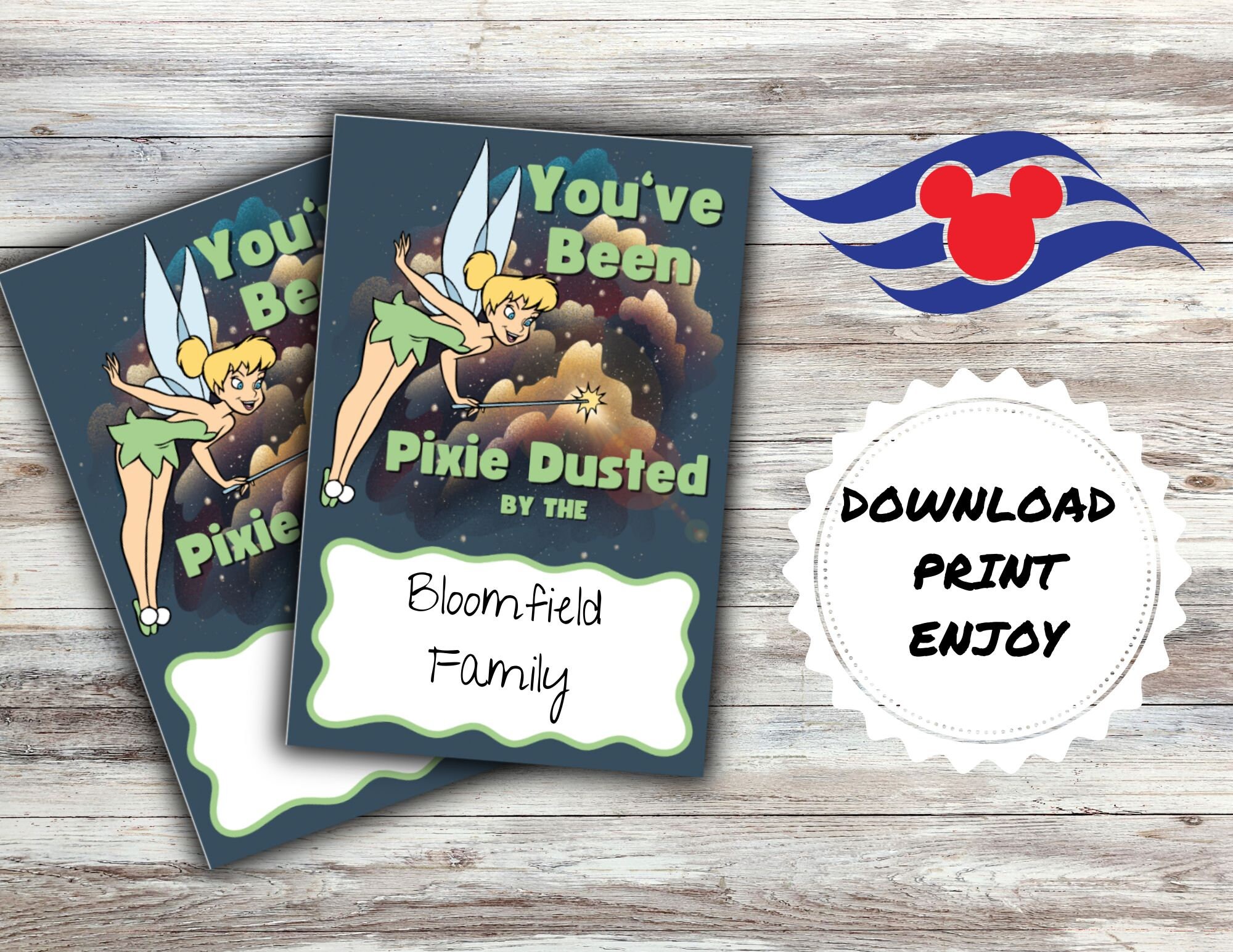 You've Been Pixie Dusted | DCL Gift Tag | Fish Extender | Pixie Dust Gift Tag | Digital Down ...