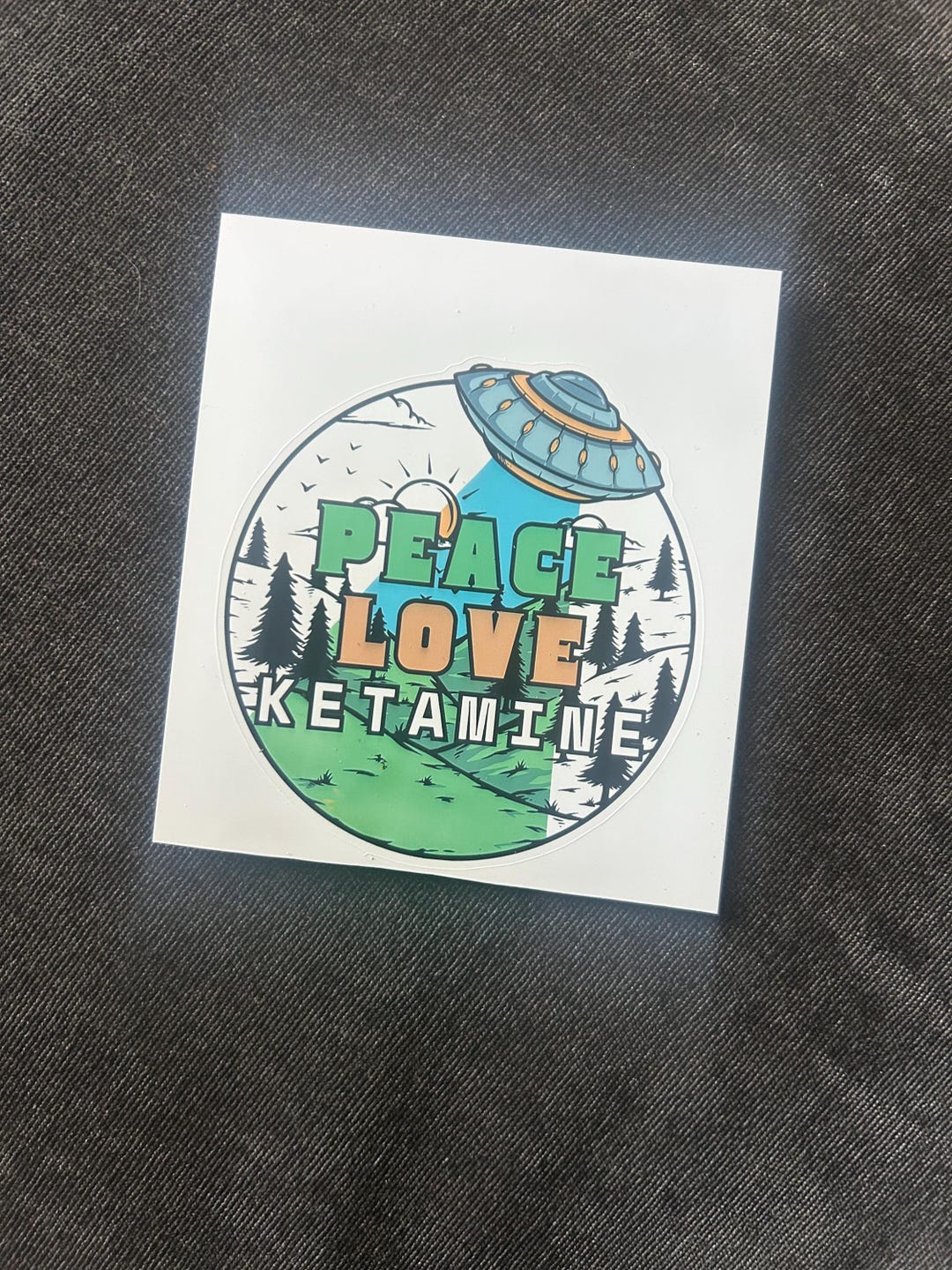 Peace Love Ketamine Sticker • Funny Psychedelic Nurse Sticker • 3x3 ...