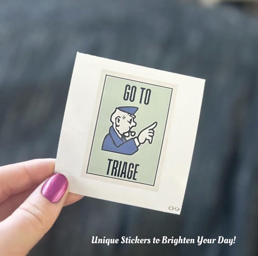 Go to Triage: Monopoly-inspired, ER Nurses, ER Technicians, Snarky ...