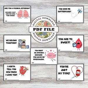 Nurse Valentine Cards, Pdf Download, Print at Home, Hilarious, Fun ...