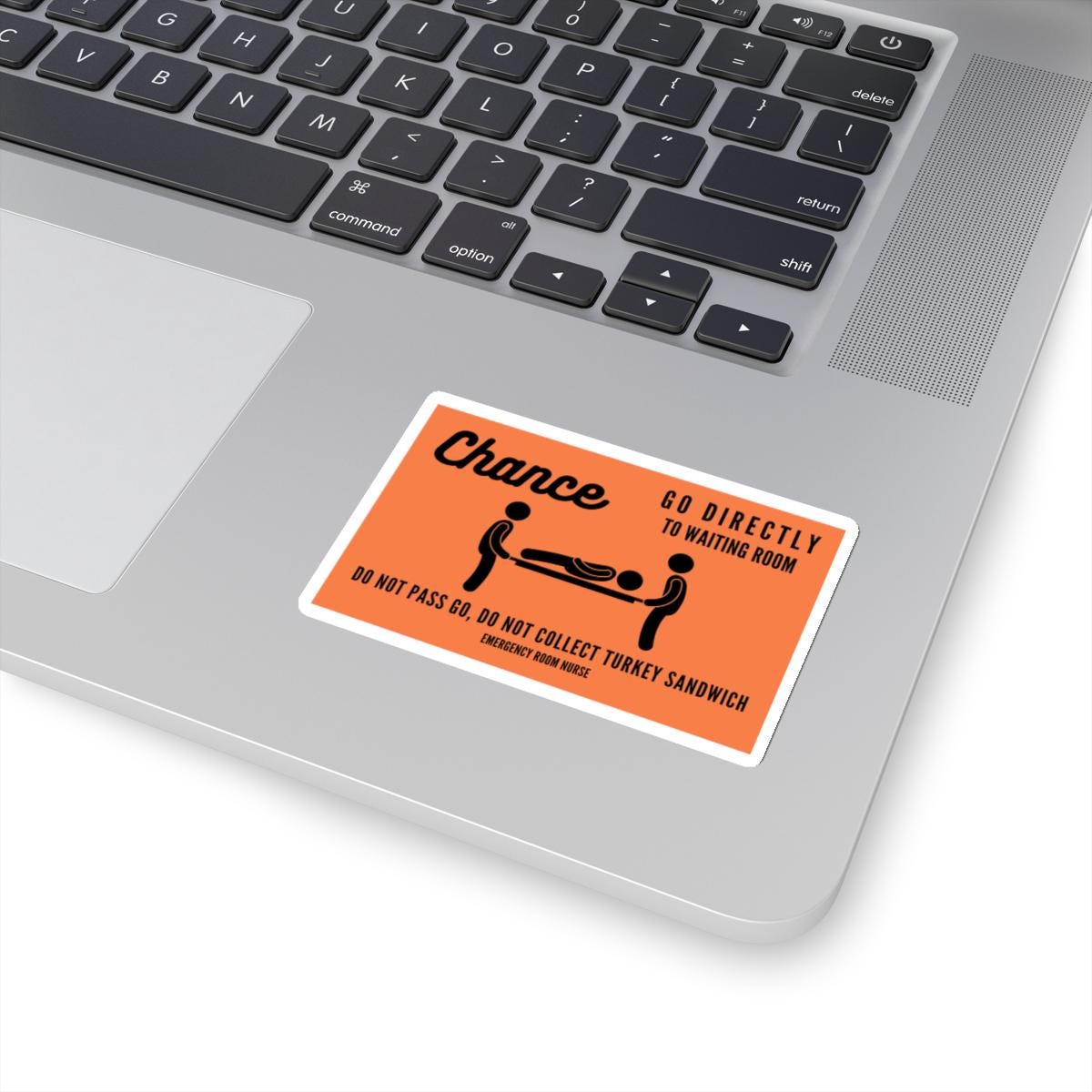 Monopoly Inspired Chance Sticker, Nurse Humor, Emergency Room Gift ...