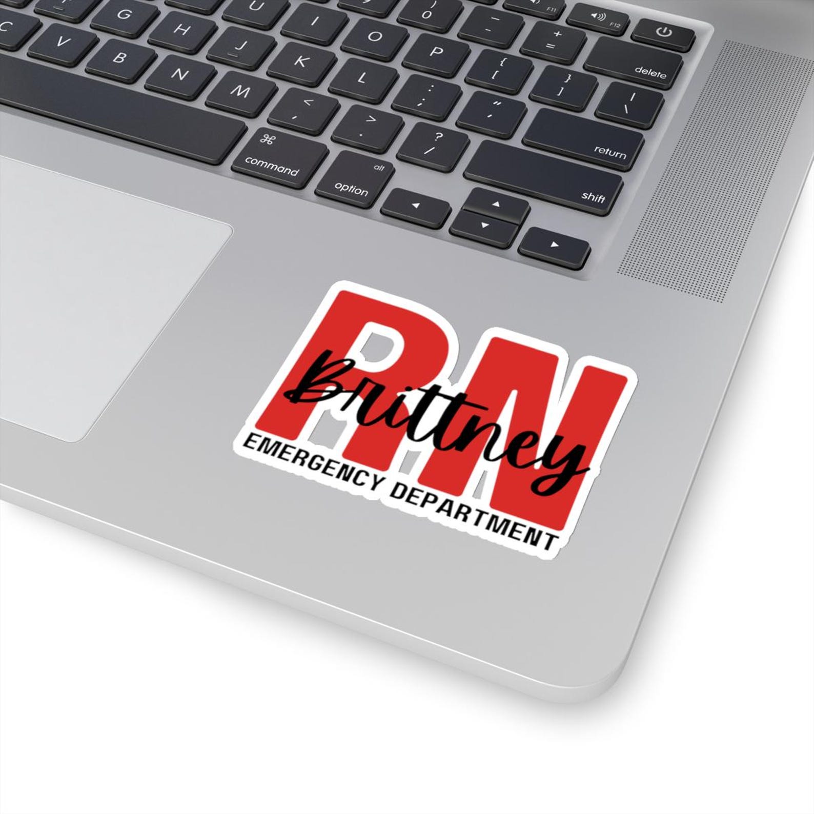 Personalized RN Emergency Department Sticker – Custom Name & Dept Nurse ...
