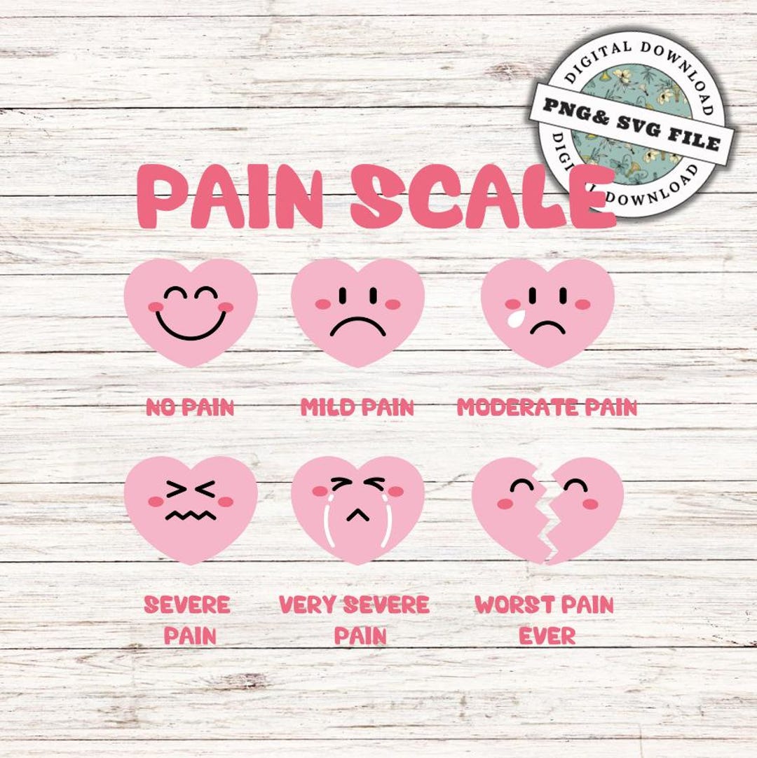 Pain Scale SVG PNG Digital Download - Funny Nurse Valentine’s Day ...