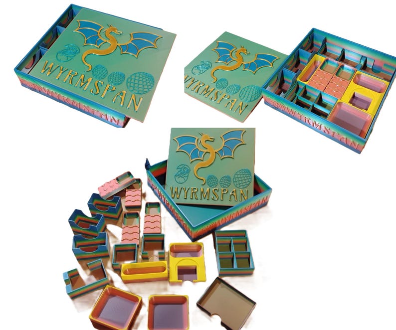 Wyrmspan Replacement Box and Inserts for Travel, Storage, and Play ...