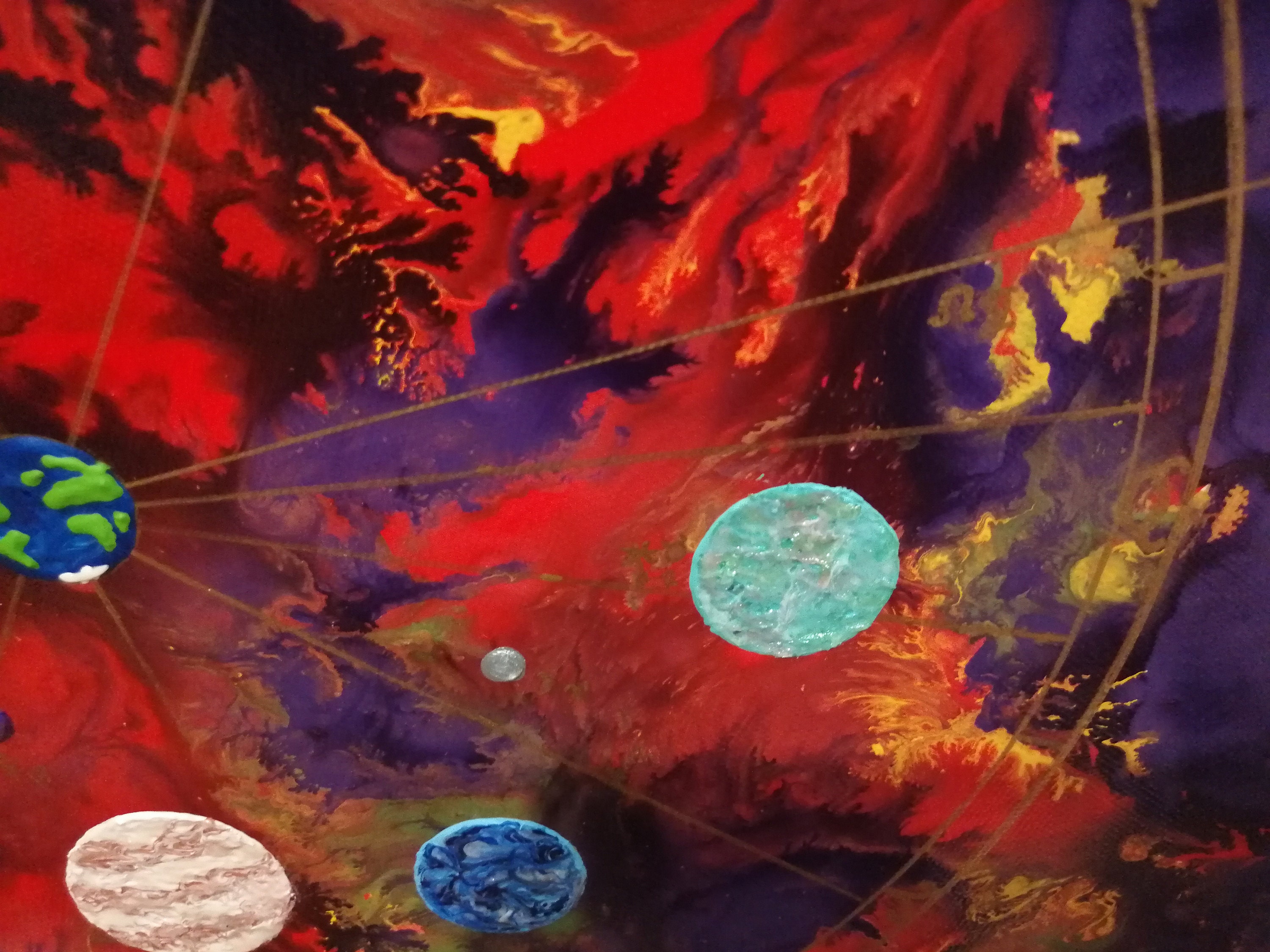 Custom Painting of Natal Chart Astrology Art Work Personalized Birth ...