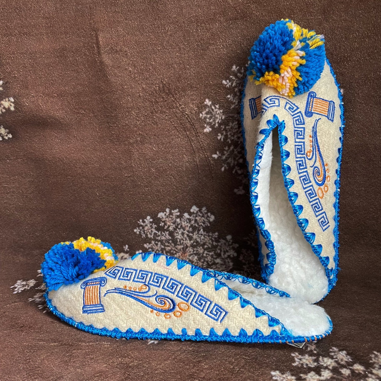 Warm Slippers Open Back, Nice Wool Mules, Woolen Slippers for Woman ...