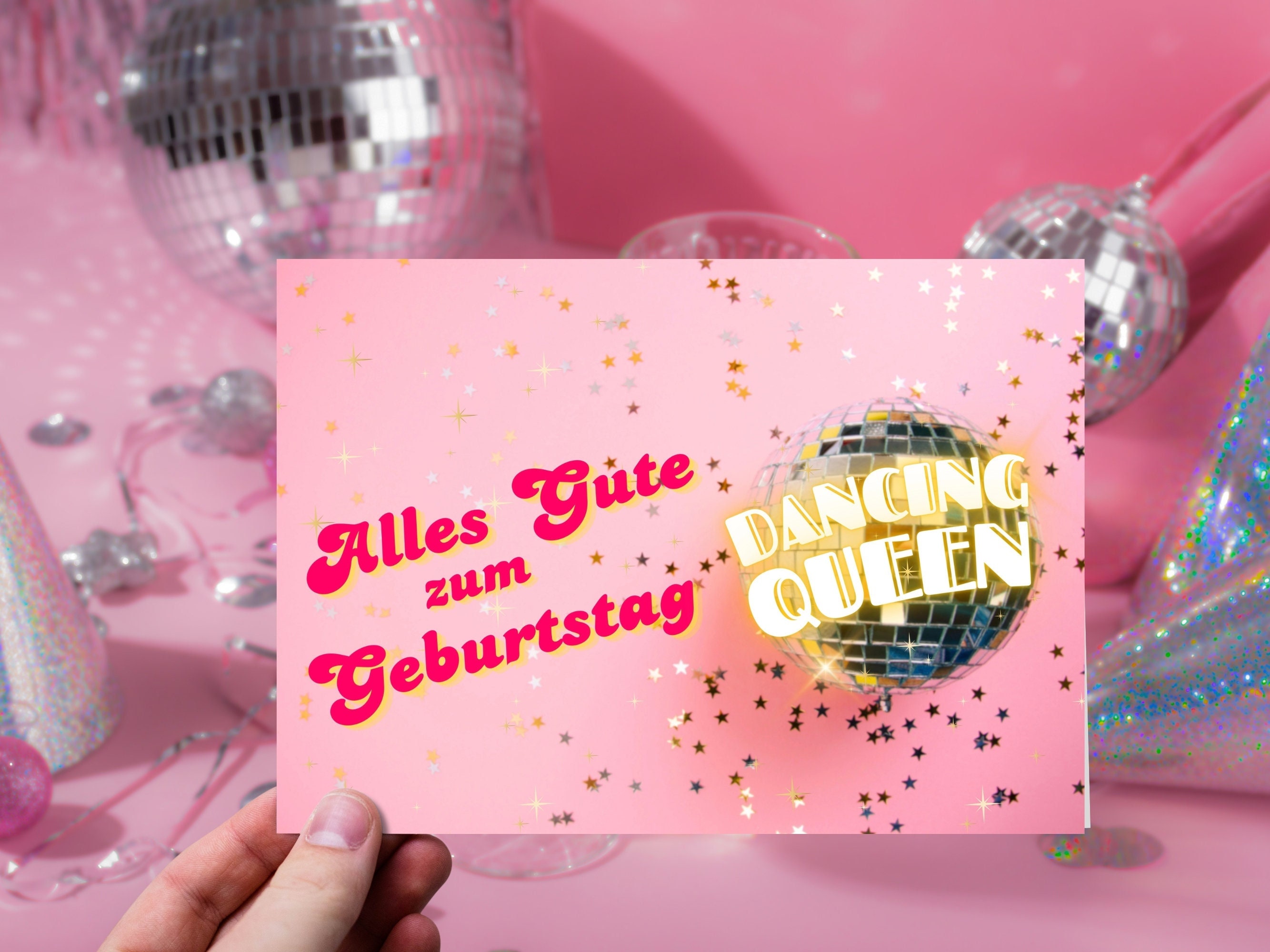 Dancing Queen German Birthday Card is a Funny Greeting for Your Oma ...