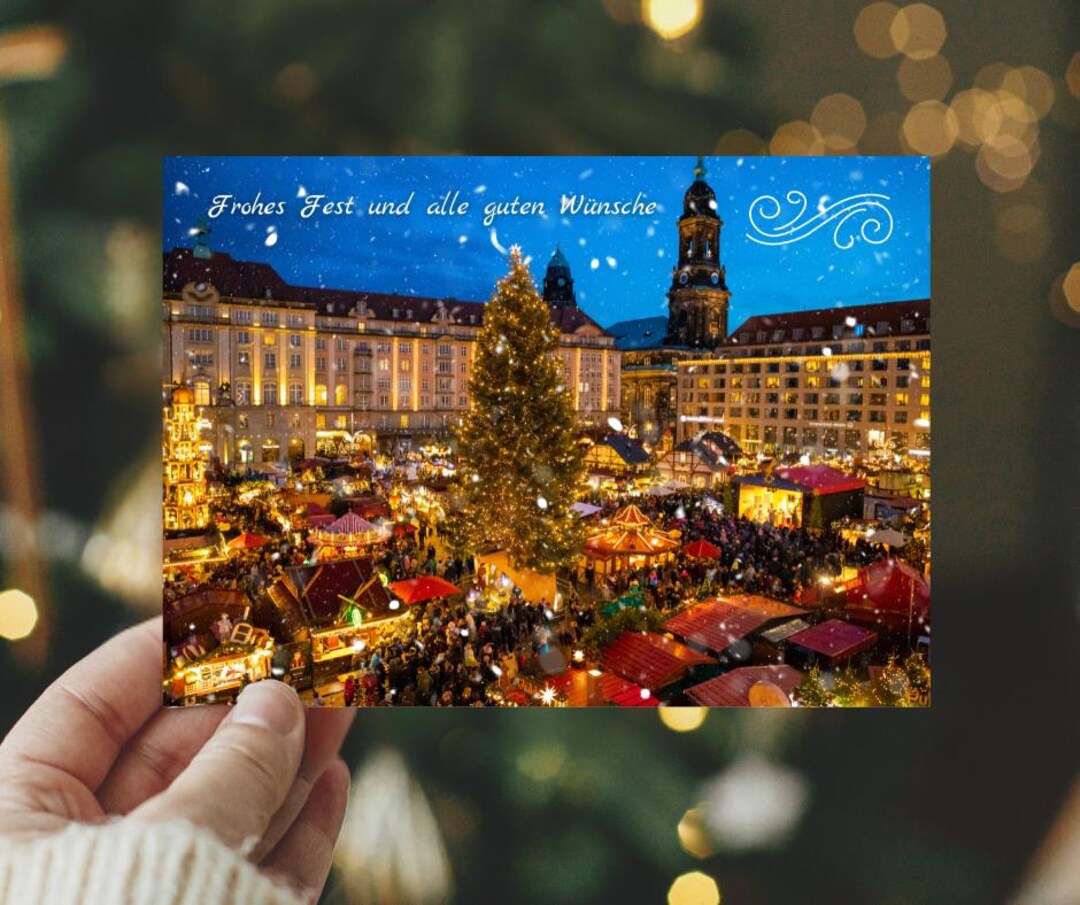 German Christmas Card "frohes Fest" Happy Holidays and Good Wishes at ...