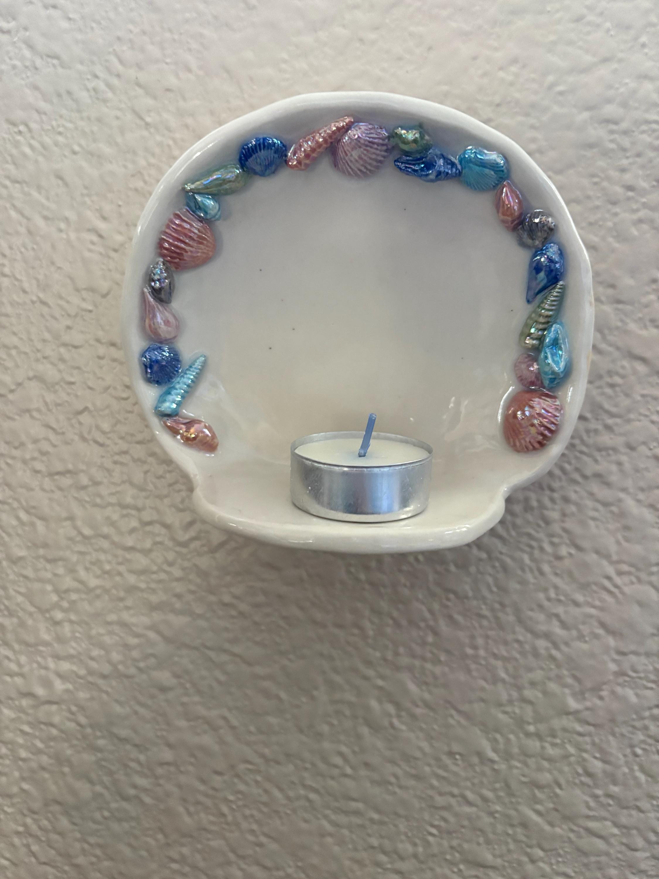 Wall Sconce, Alter, Shelf. Porcelain With Little Shells. - Etsy