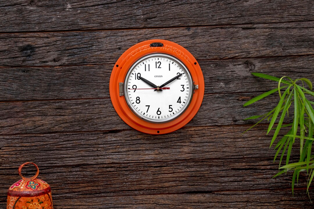 Original Maritime Ship's Citizen Wall Clock Silent/sweep Movement ...