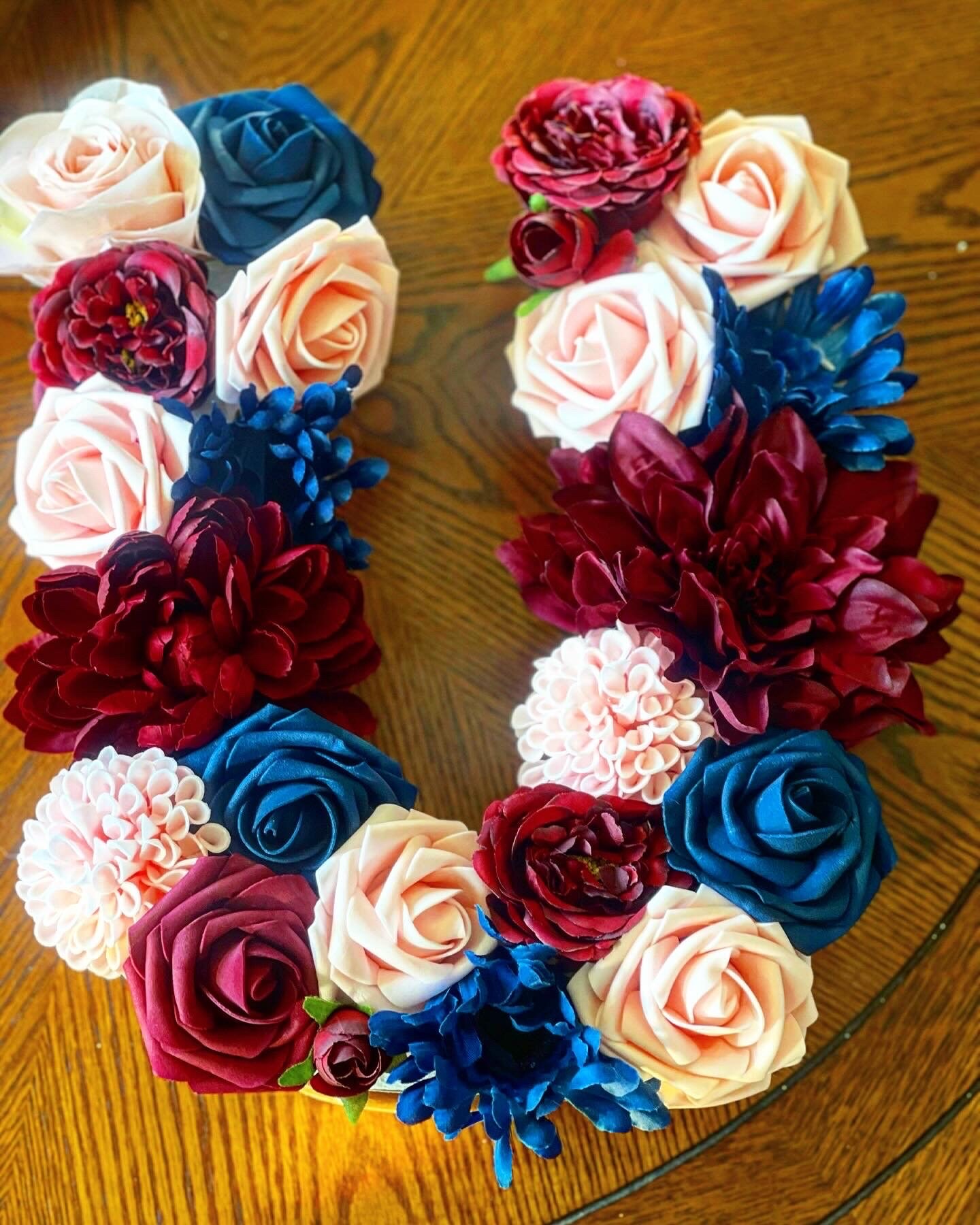 Custom Floral Letter Arrangements - Etsy