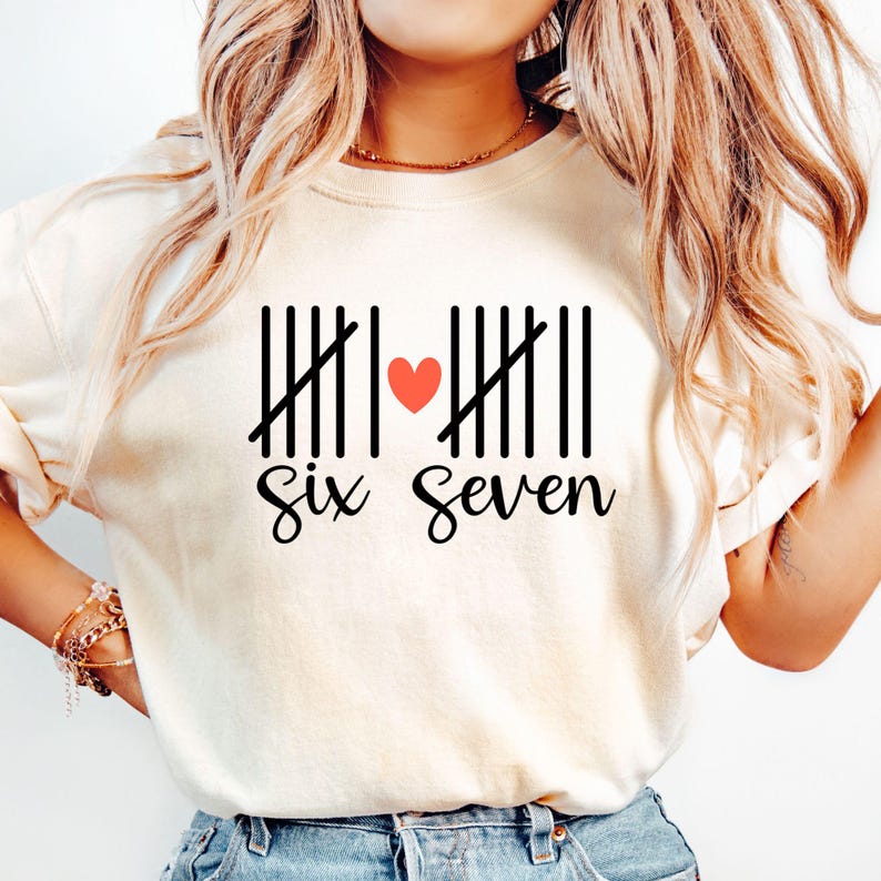 Six Seven Meme Tee, Viral Tiktok Trend Shirt, Gen Z Gift - Etsy