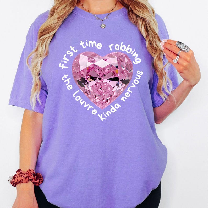 Funny Pink Diamond Tee, Louvre Heist Meme Shirt - Etsy