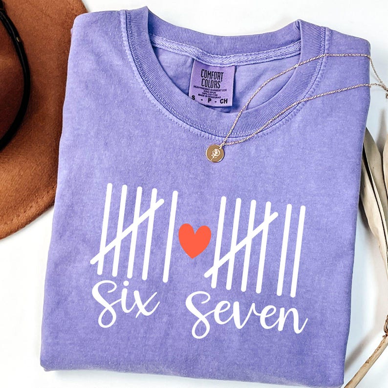 Six Seven Meme Tee, Viral Tiktok Trend Shirt, Gen Z Gift - Etsy