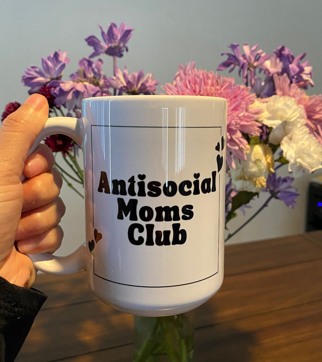 Antisocial Moms Mug. Mom Life Humor Mug. Introvert Mom Gift Idea. Cool ...