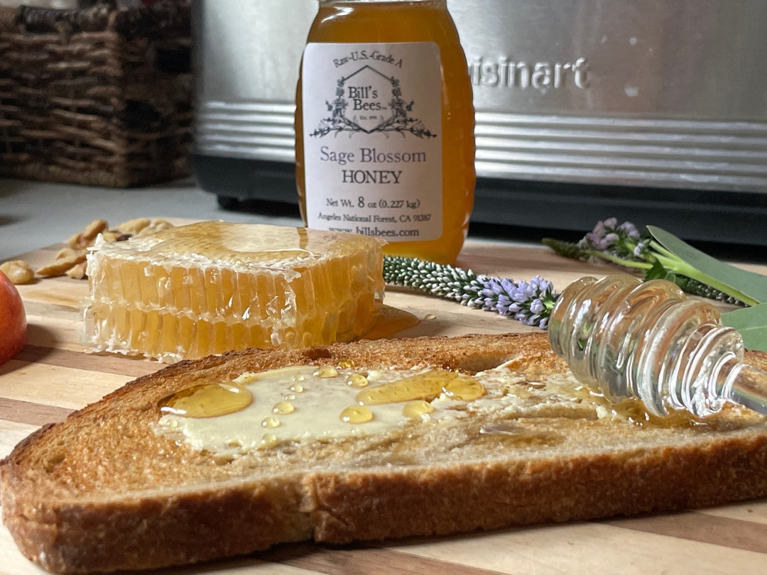 Honey Gift Trio Honey, Honeycomb, & Dipper Honey Gift Set 100% Raw Pure ...