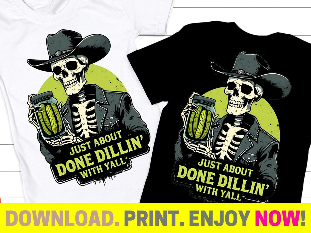 Funny Western Pickle PNG: Sarcastic Country Design (digital Download ...