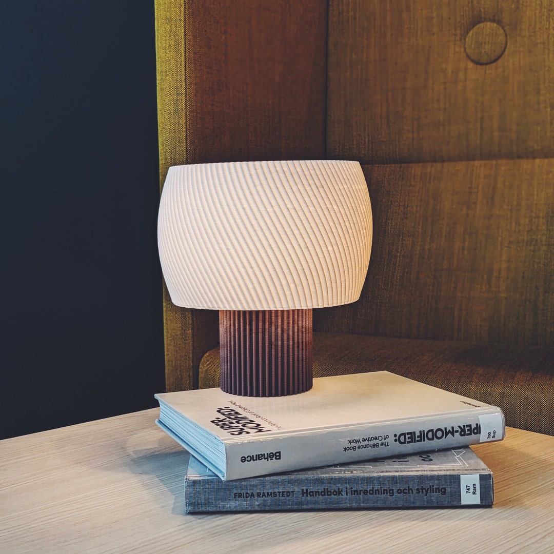 Modern 3D Printed Desk Lamp Elegant Bedroom and Bedside - Etsy