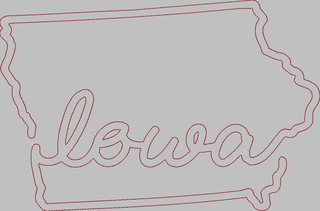 Iowa Quilting Machine Embroidery Design. Iowa Quilt Embroidery Design ...