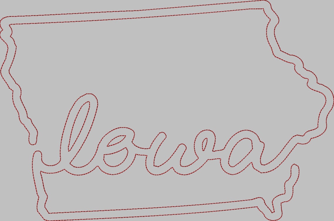 Iowa Quilting Machine Embroidery Design. Iowa Quilt Embroidery Design ...