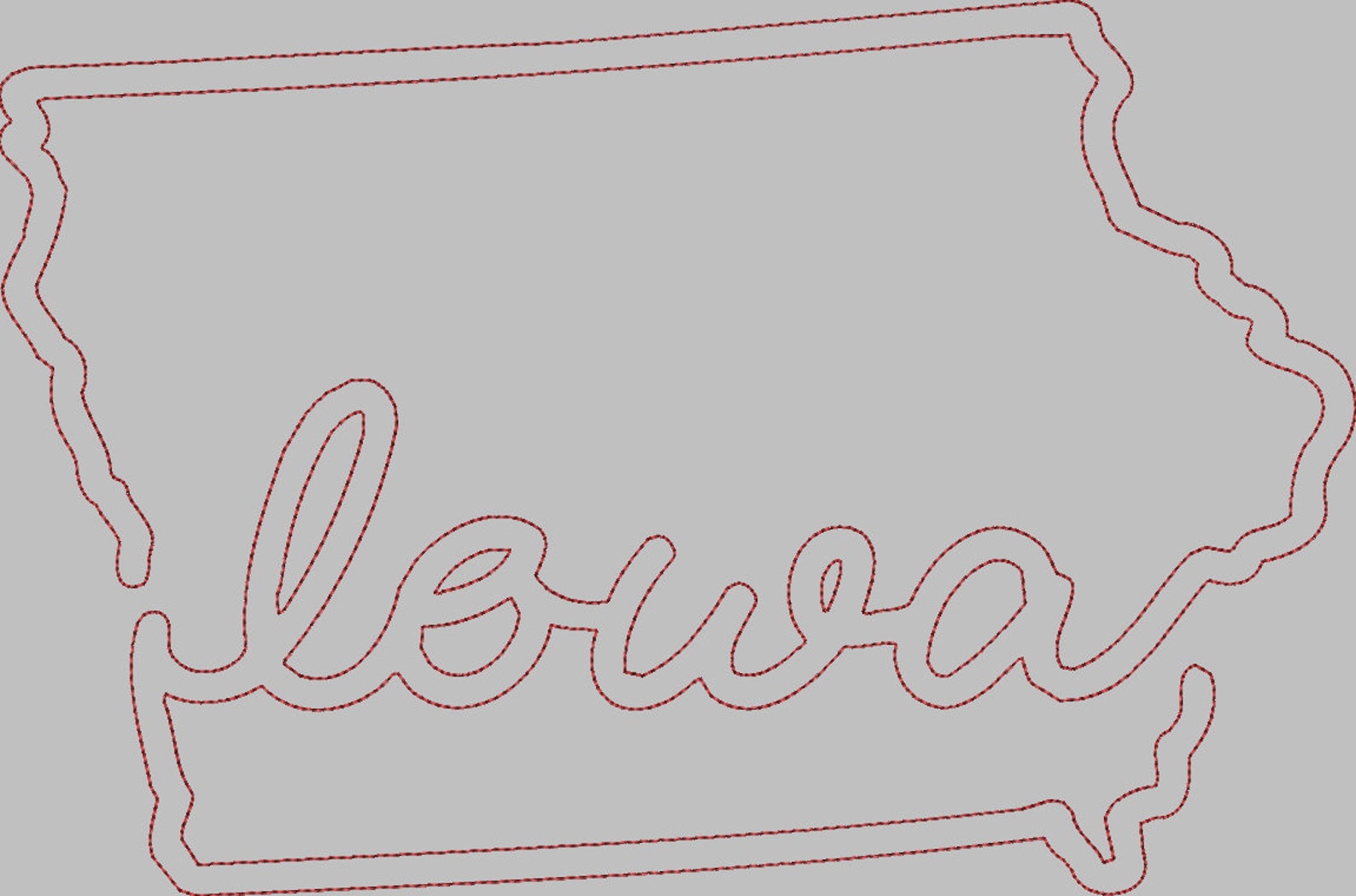 Iowa Quilting Machine Embroidery Design. Iowa Quilt Embroidery Design ...