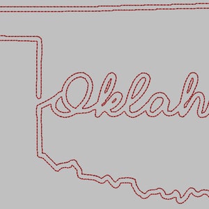Oklahoma Quilting Machine Embroidery Design. Oklahoma Quilt Embroidery ...