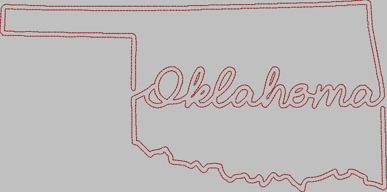 Oklahoma Quilting Machine Embroidery Design. Oklahoma Quilt Embroidery ...