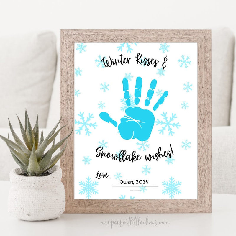 Snowflake Handprint - Etsy