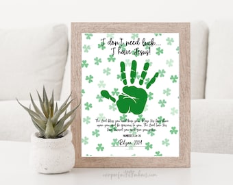 Valentine's Day Scripture Handprint Craft for Sunday School Christian ...