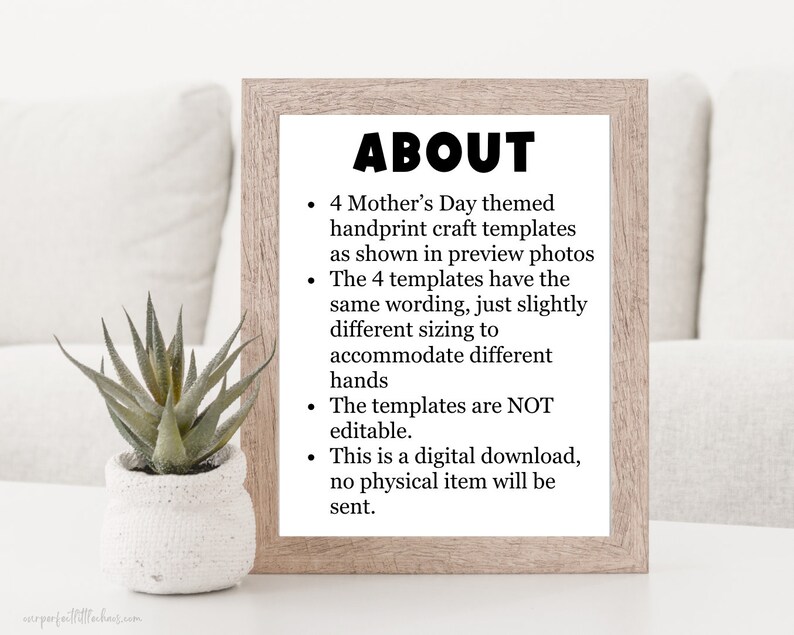 Mother's Day Flower Handprint Craft for Kids | Mothers Day Keepsake ...