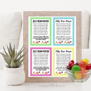 Jelly Bean Prayer Poem Cards for Kids Christian Easter Story Printable ...