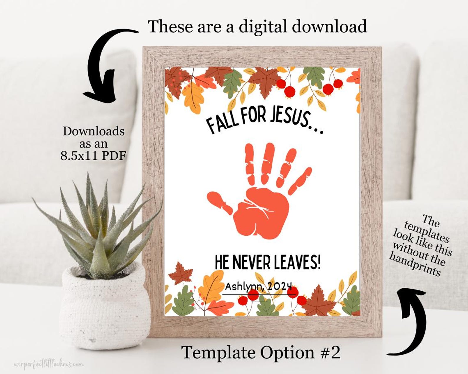 Fall for Jesus Handprint Craft: Sunday School Activity (digital ...