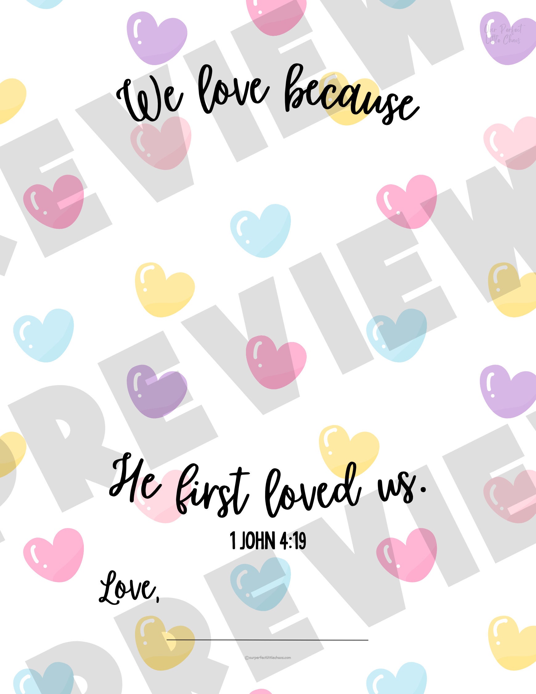 Valentine's Day Scripture Handprint Craft for Sunday School Christian ...