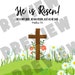 He is Risen Easter Scripture Handprint Craft for Sunday School ...