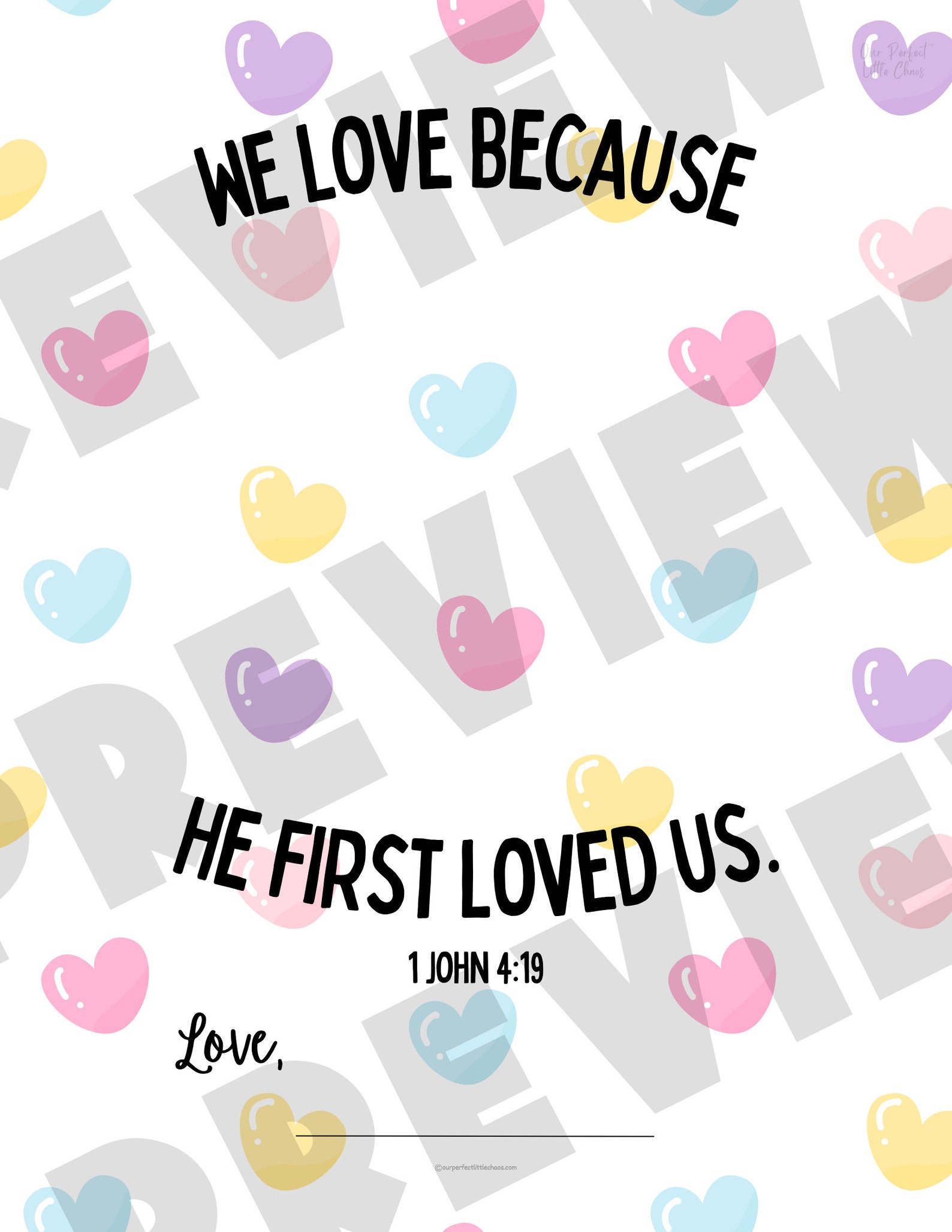 Valentine's Day Scripture Handprint Craft for Sunday School Christian ...