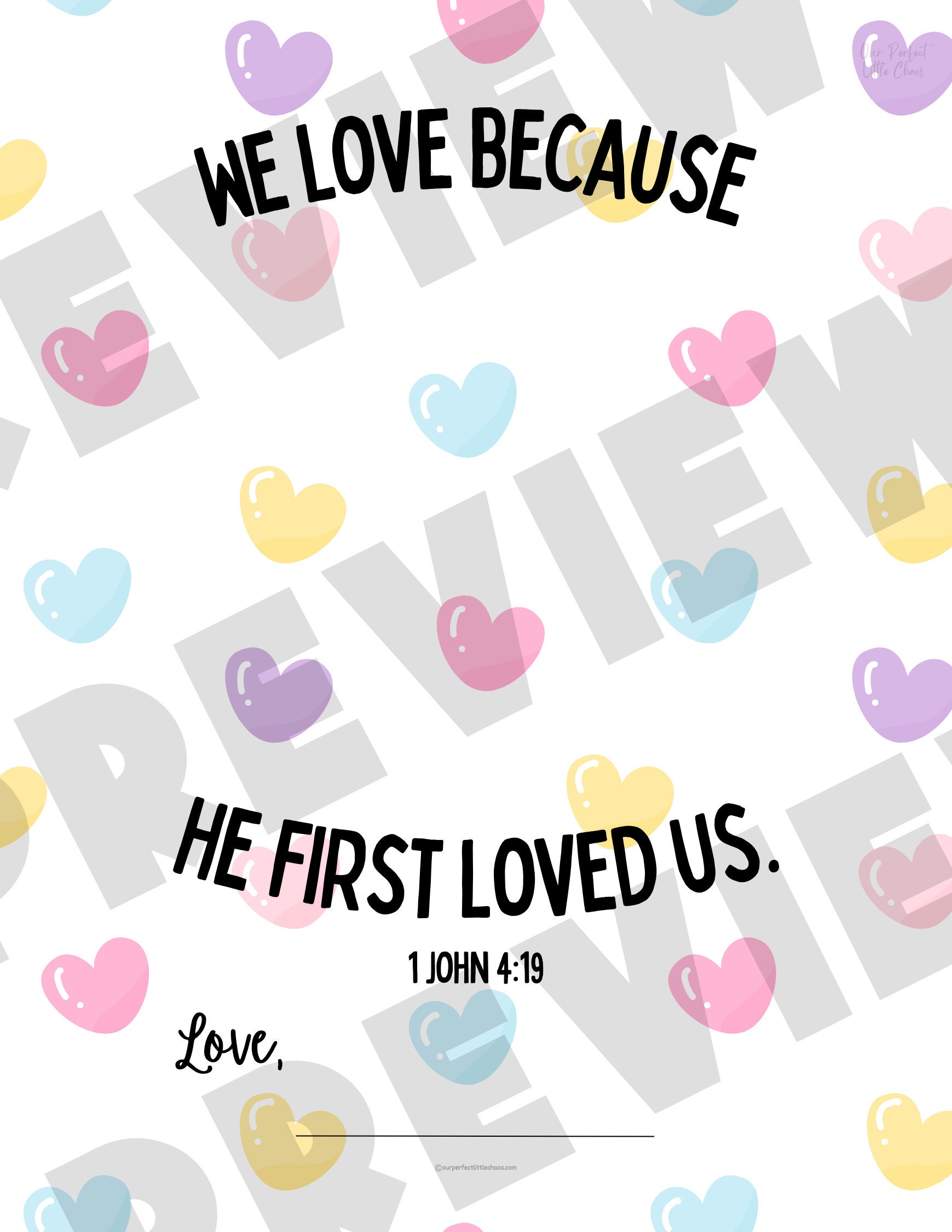 Valentine's Day Scripture Handprint Craft for Sunday School Christian ...