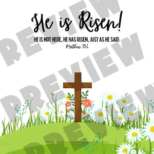 He is Risen Easter Scripture Handprint Craft for Sunday School ...