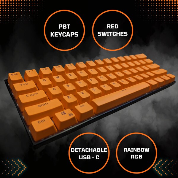 Orange Black Keycaps - Etsy