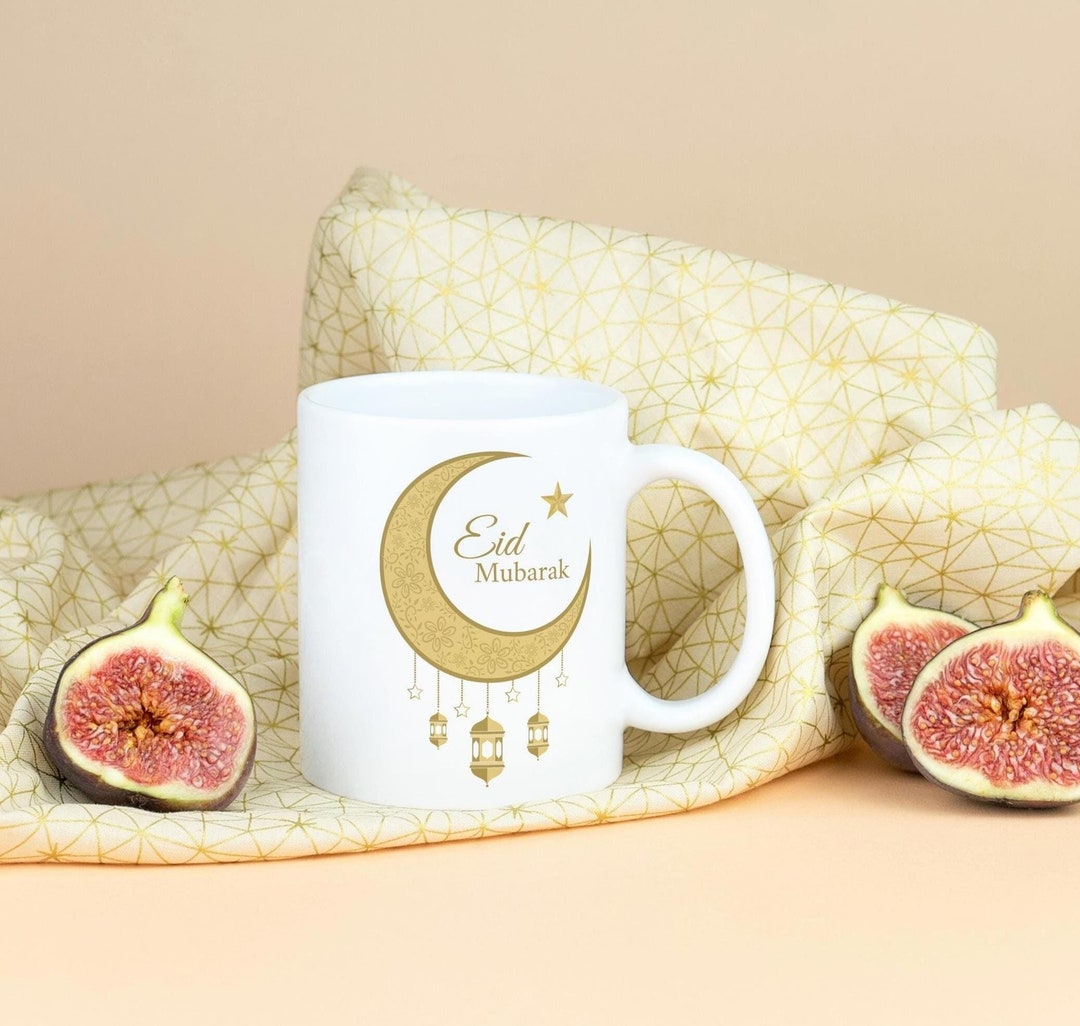 Eid Mubarak Mug Islamic Coffee Mug With Crescent Moon Ceramic Gift for ...