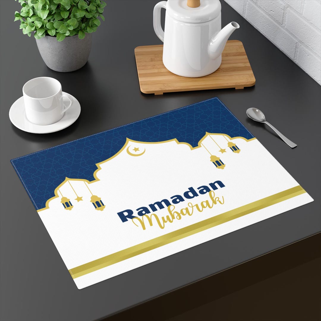 Ramadan Placemat Islamic Iftar Dining Table Decor Muslim Gift Eid Al ...