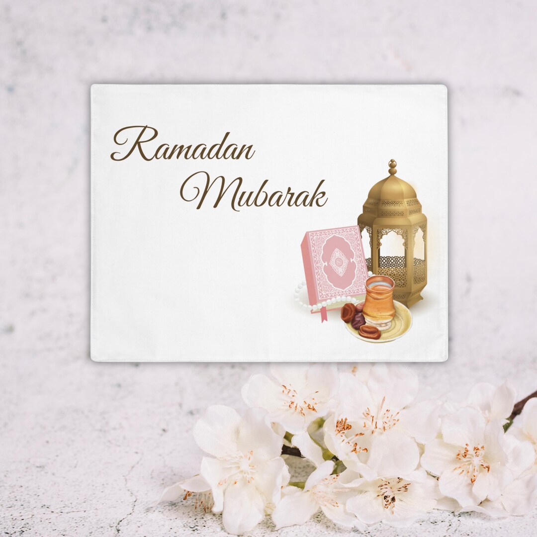Ramadan Placemat Islamic Iftar Dining Table Decor Muslim Gift Eid Al ...
