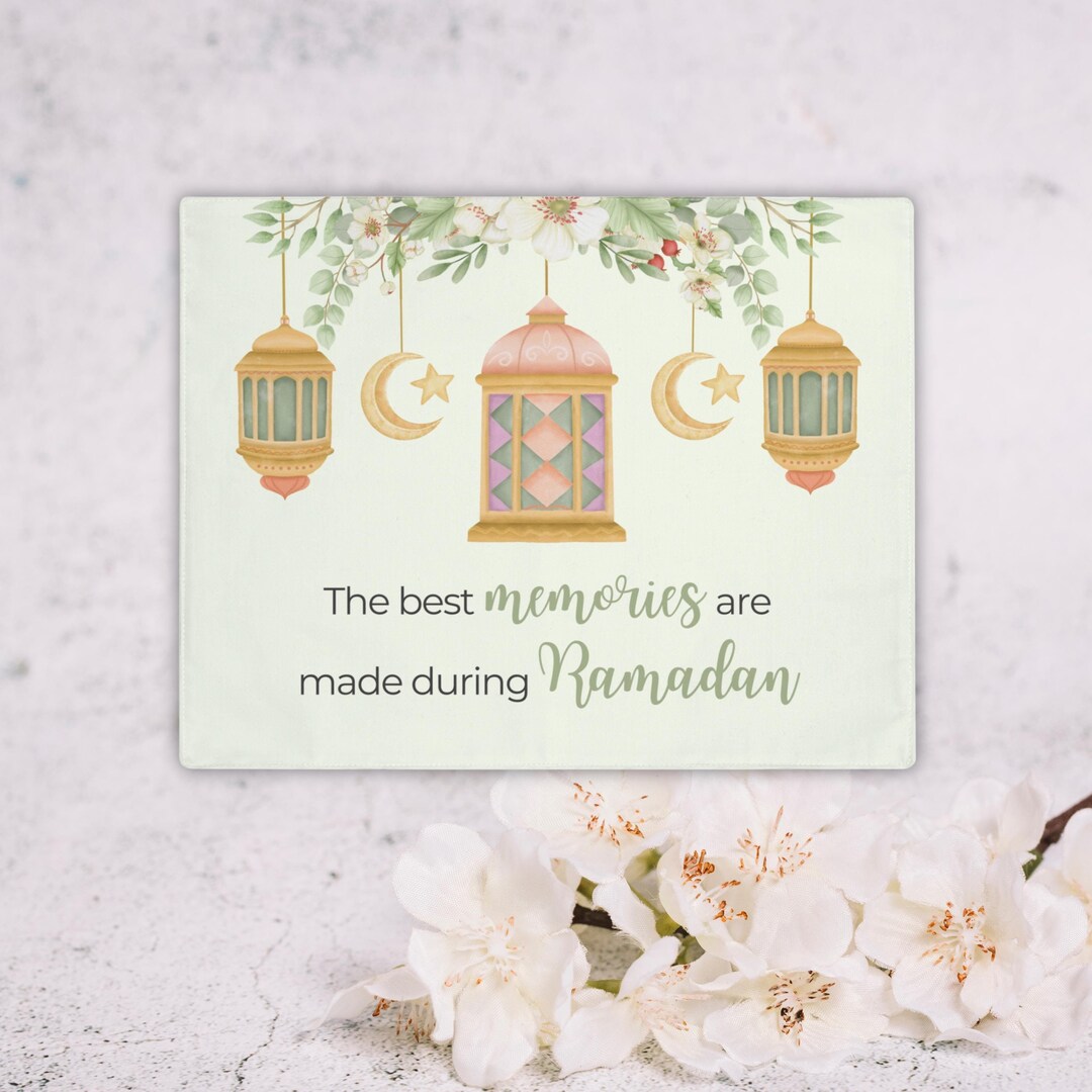 Ramadan Placemat Islamic Iftar Dining Table Decor Muslim Gift Eid Al ...