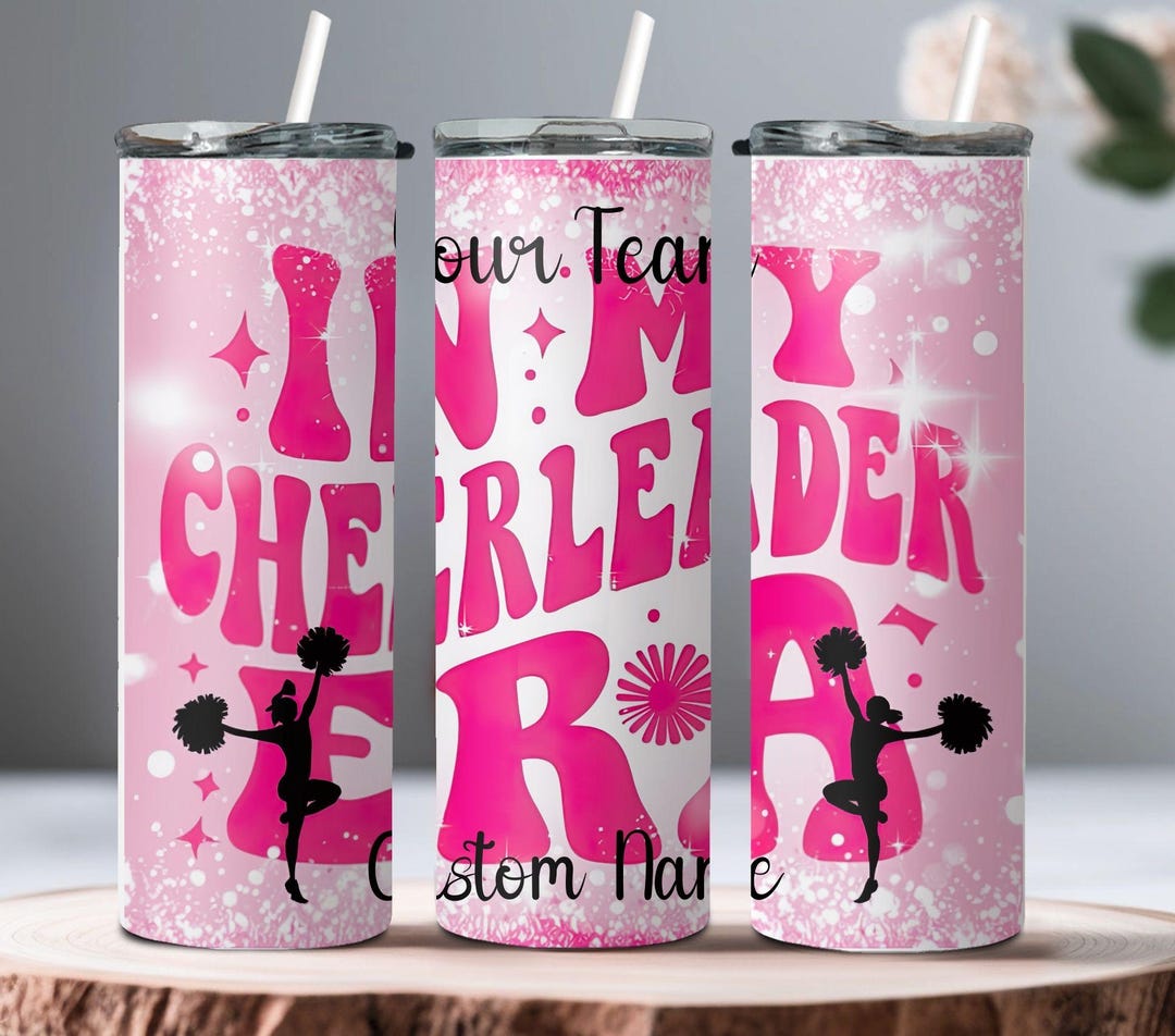 Customizable Cheerleader 20 Oz Tumbler With Team Name, Personalized ...