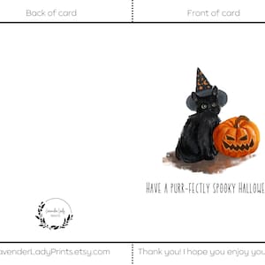 Printable Halloween Card Set: 6 Fun Designs (digital Download) - Etsy