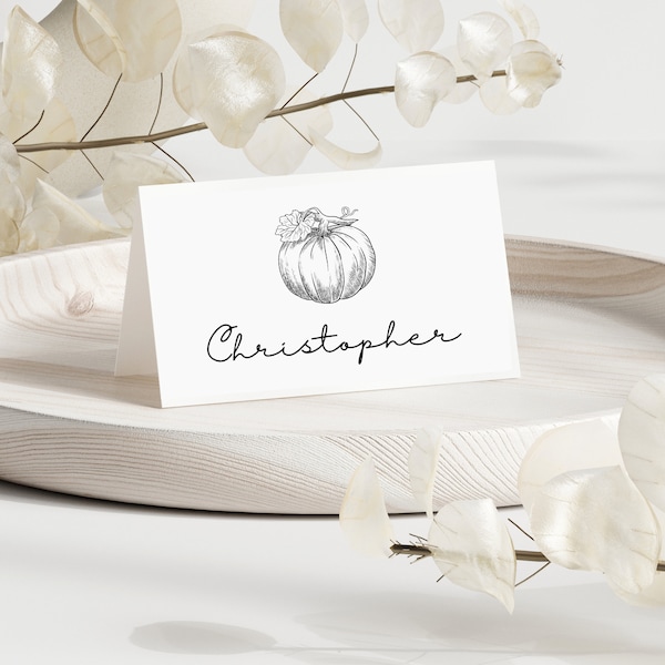 Autumn Place Cards - Etsy