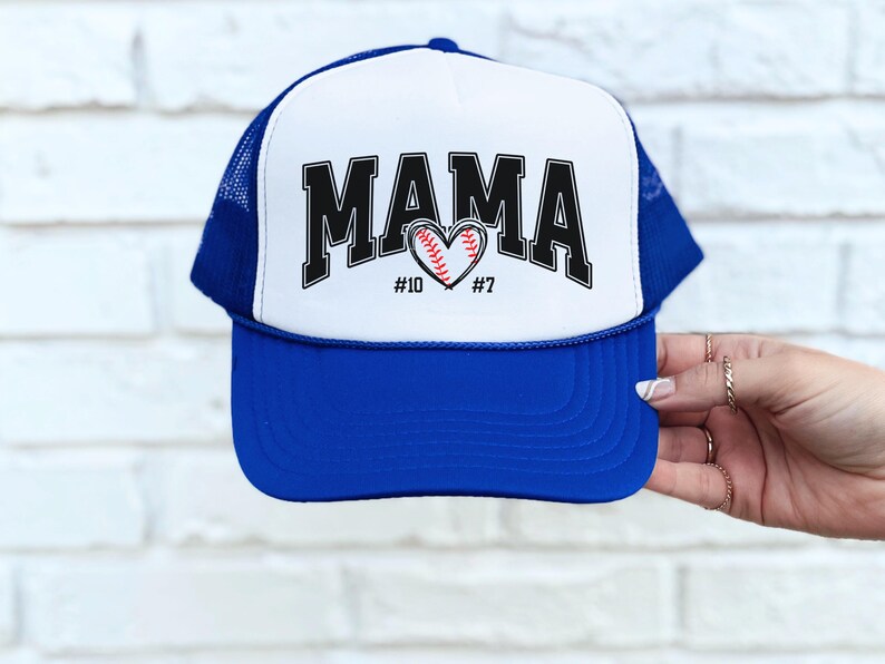 Baseball Mom Hat Baseball Mama Hat Custom Trucker Hat for Mom Baseball ...