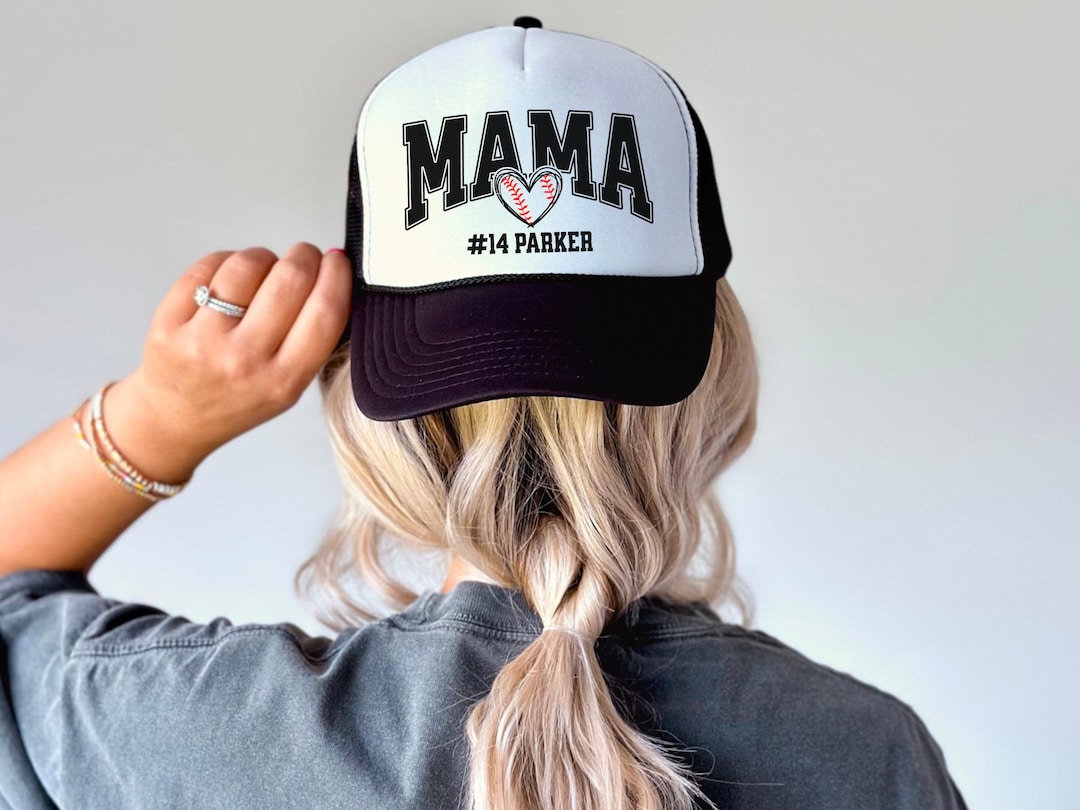 Baseball Mom Hat Baseball Mama Hat Custom Trucker Hat for Mom Baseball ...