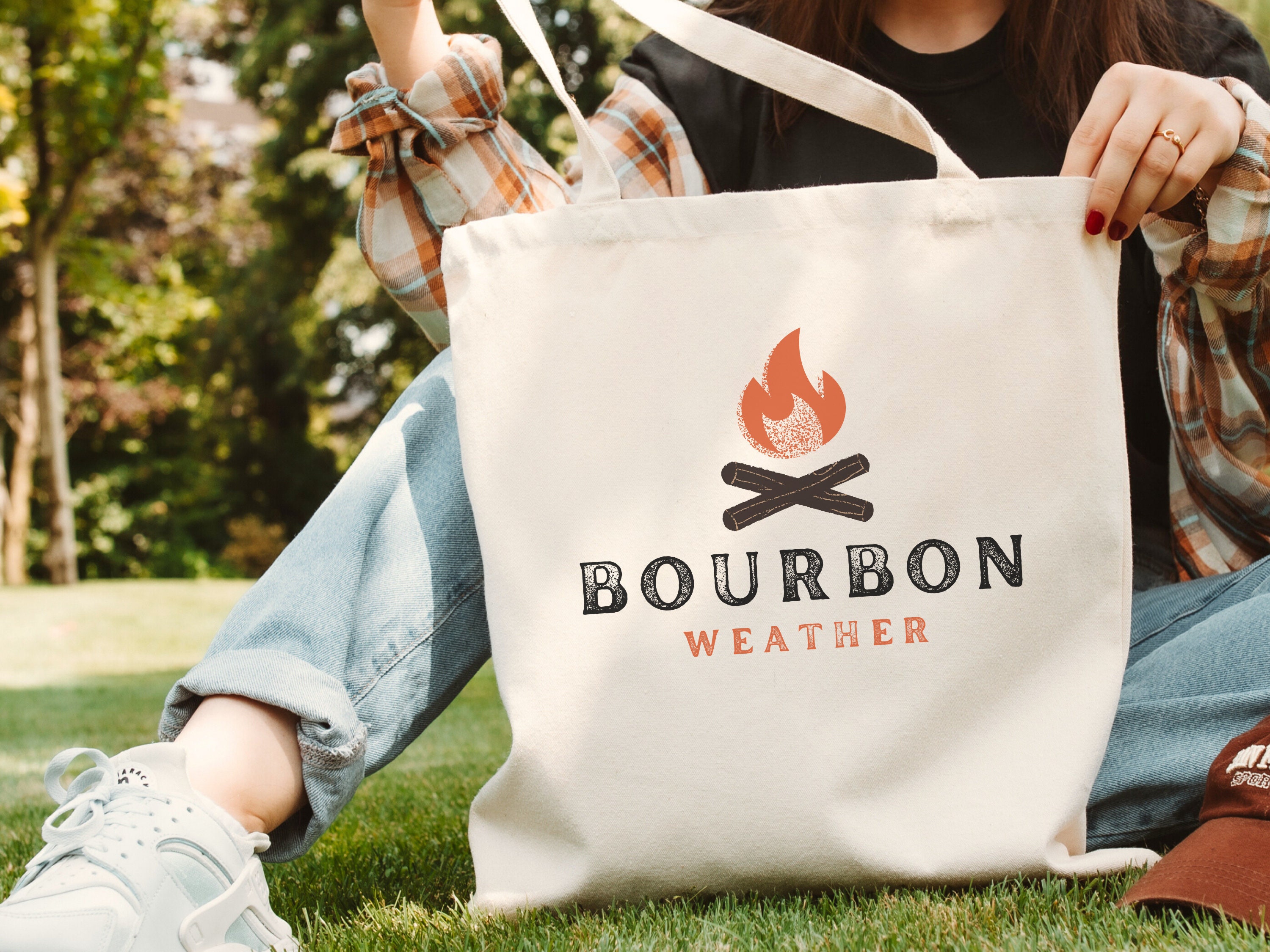 Bourbon Weather Tote Bag Bourbon Bag Whiskey Weather Unique - Etsy