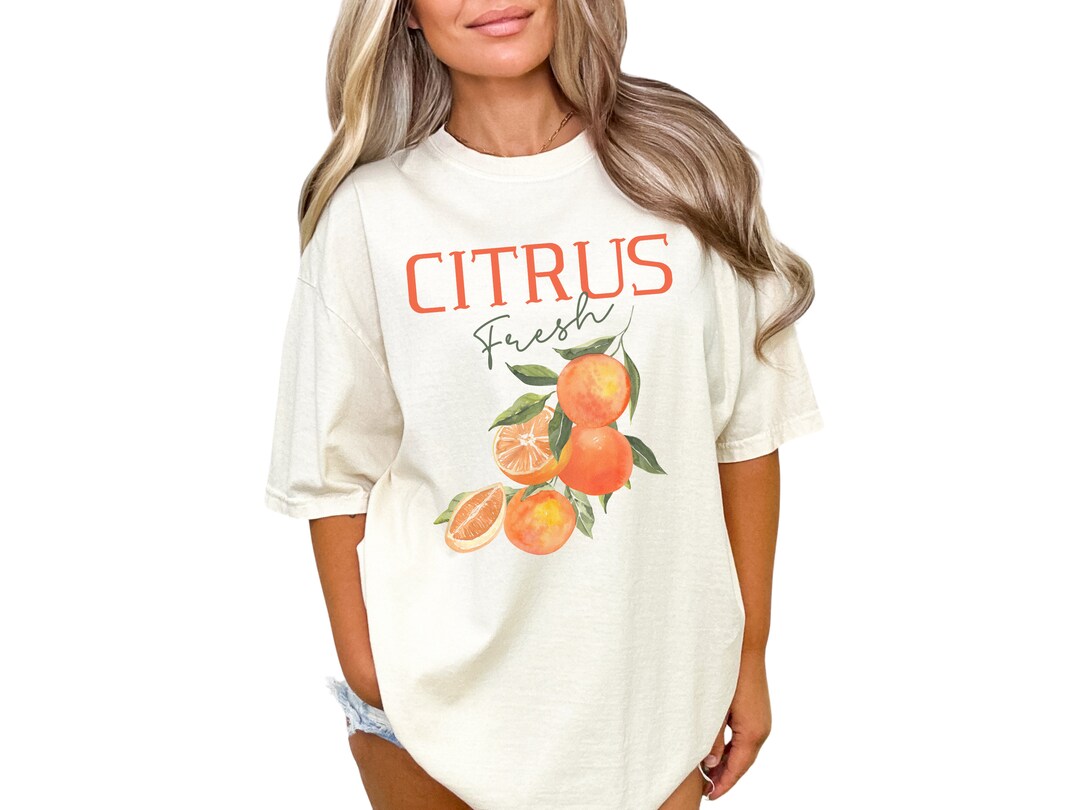 Oranges Shirt, Summer Fruit T Shirt, Citrus Farmer Shirt, Vintage ...