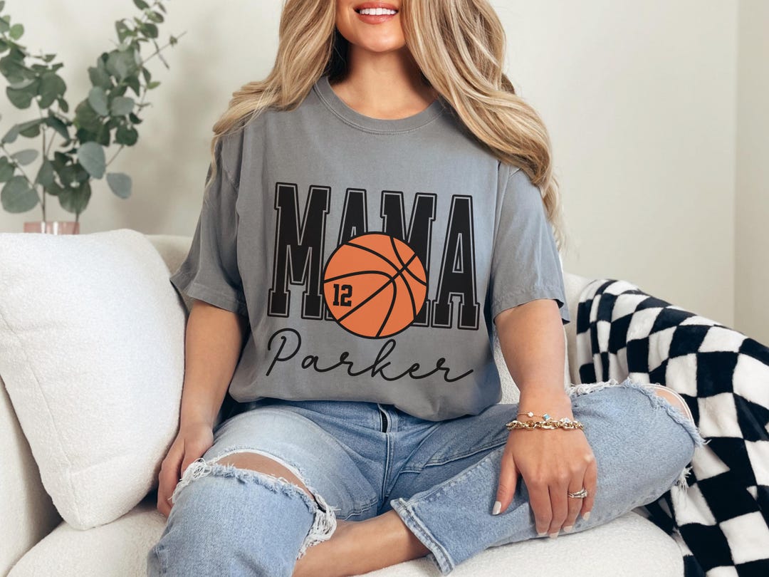 Basketball Mom Shirt Custom Basketball Mom Tshirt Name Number ...